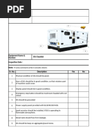 Daily Checklist For DG | PDF