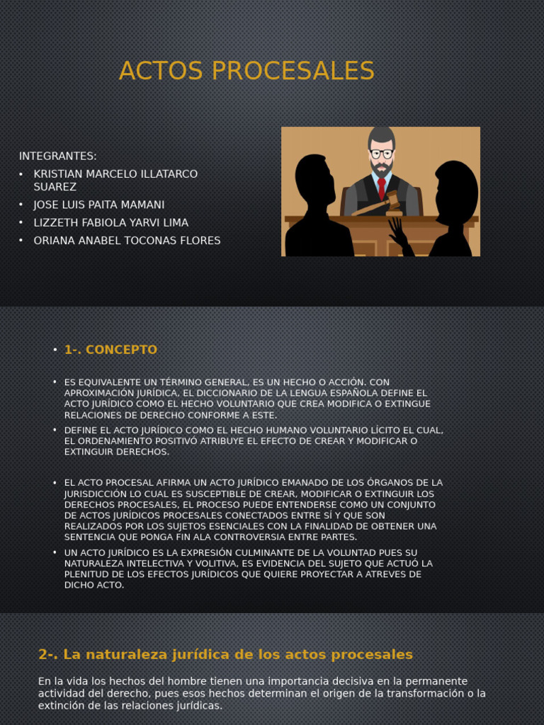 Actos Procesales 1 | PDF | Ley procesal | Demanda judicial