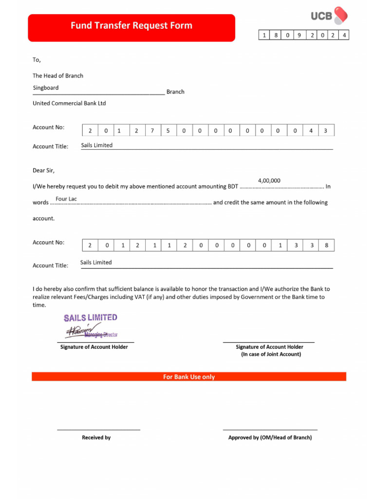 Fund Transfer | PDF