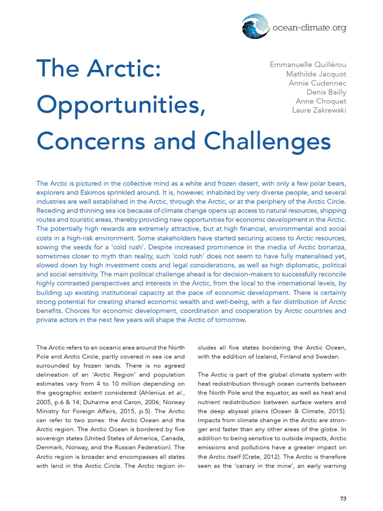 Arctic Economic Development: Risks & Rewards | PDF | Arctic | Petroleum