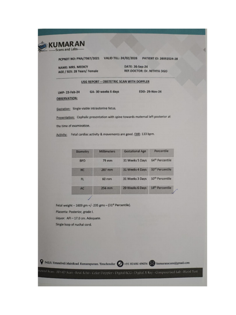 Medicy Scan Report | PDF