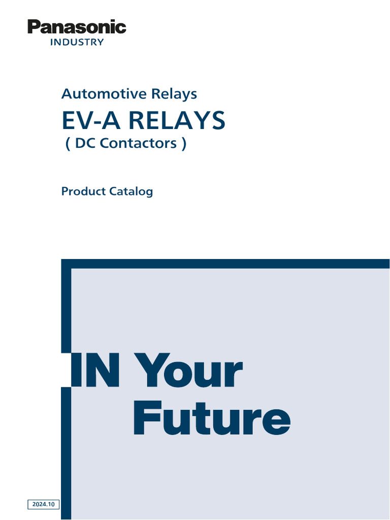 Panasonic EV-A Relays Product Catalog | PDF | Inductor | Electrical ...