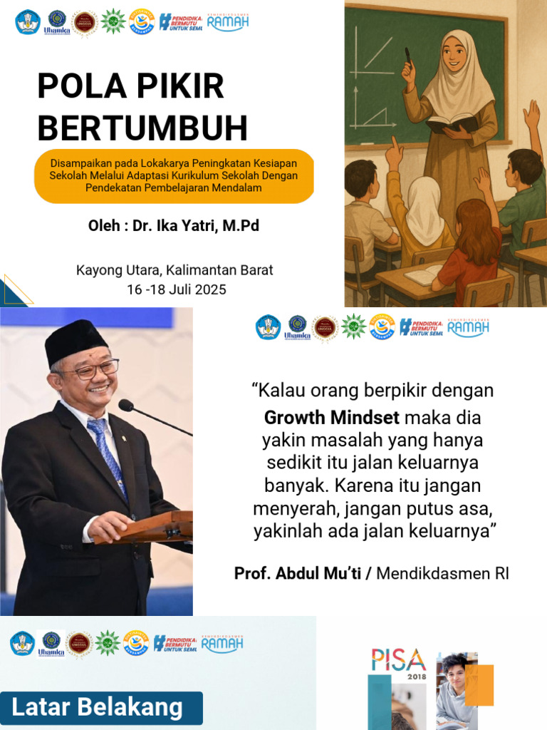 Pola Pikir Bertumbuh untuk Pembelajaran | PDF