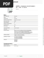 Acti9 NG125L Circuit Breaker Specs | PDF | Electric Power | Electronics