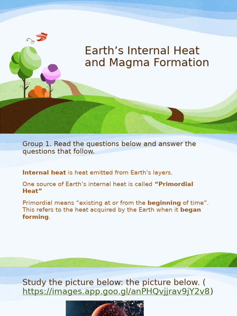 Earth's Internal Heat and Magma Formation | PDF | Magma | Plate Tectonics