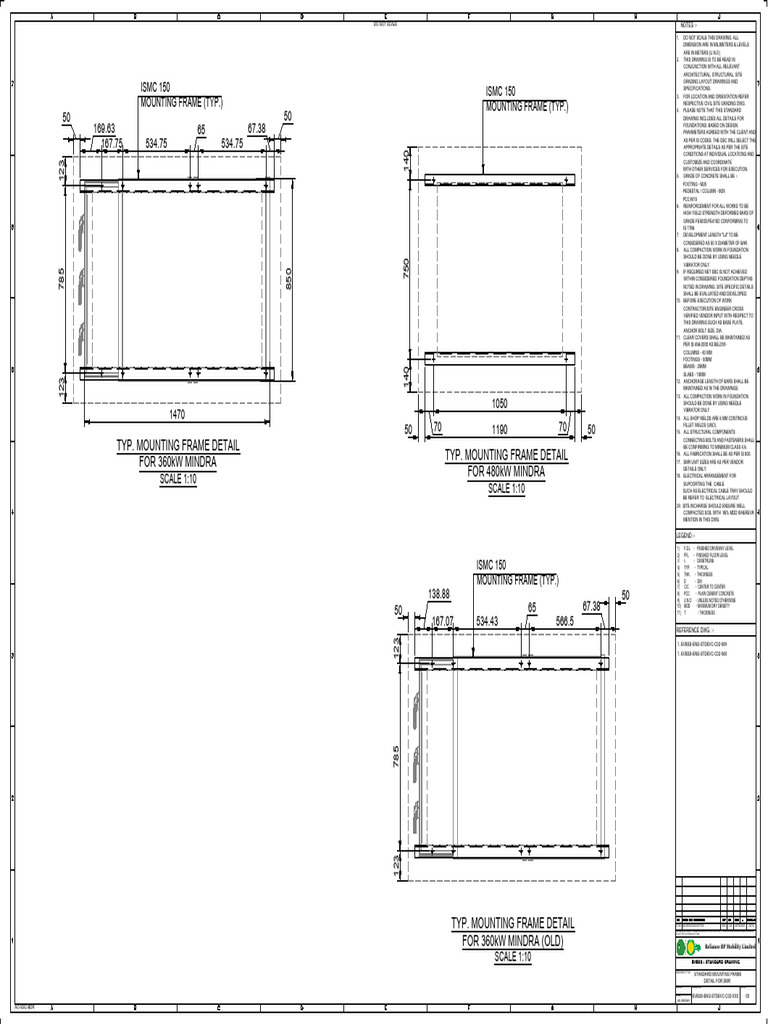 SMR Mounting Frame Detail | PDF | Structural Engineering | Civil ...