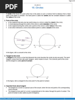 Class 10 Maths: Circles Basics | PDF