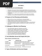 Appendix A - Description of The Classes of Estimates Used by PSPC For ...