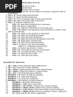 Basic Computer Keyboard Shortcut Keys A To Z | PDF | Keyboard Shortcut ...