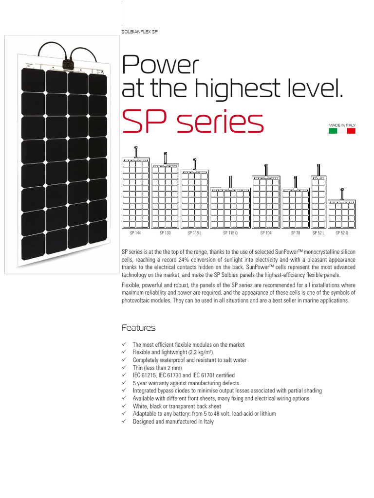 High-Efficiency Flexible Solar Panels | PDF | Solar Panel | Photovoltaics