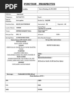 Banquet Function Details | PDF