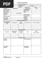 Employee Master Data Template | PDF