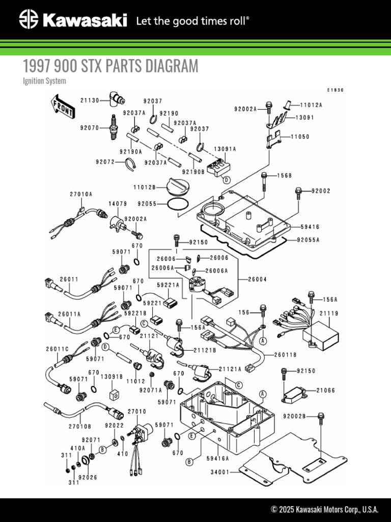 1997 900 STX Ignition System | PDF | Machines | Rotating Machines