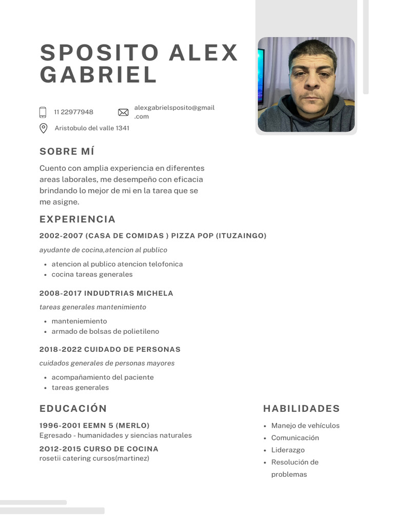 Curriculum Vitae CV Alex | PDF