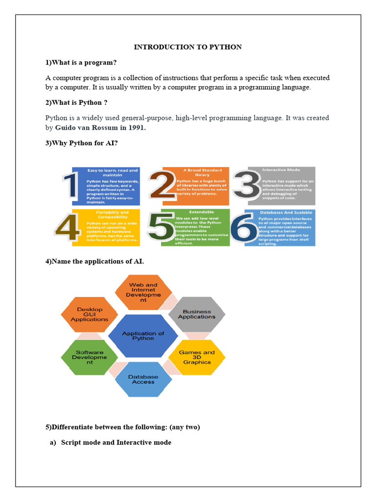 Introduction To Python-1 | PDF | Data Type | Python (Programming Language)