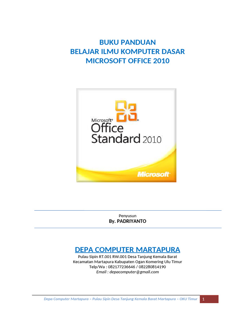 Buku Panduan Ms Office 2010 | PDF