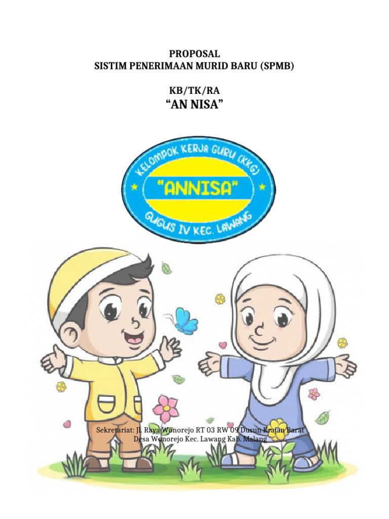 Proposal SPMB KB/TK An Nisa 2025/2026 | PDF