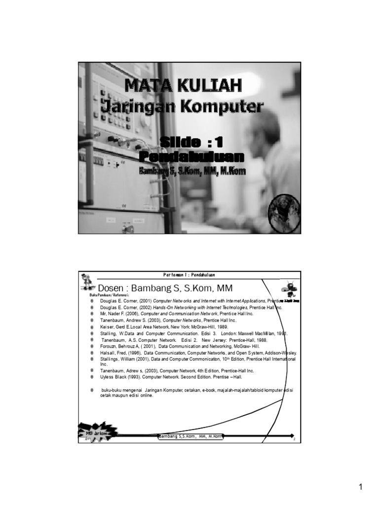 Jaringan Komputer 1 - Bambangs - Introduction | PDF