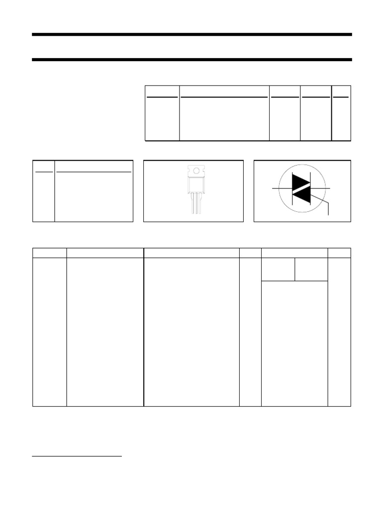 BT136 Series E Triac Datasheet | PDF | Electromagnetism | Electronic ...
