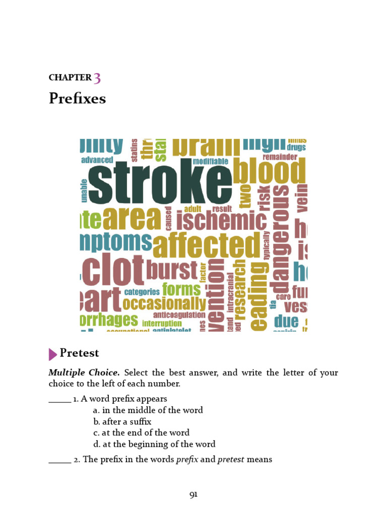 Medical Prefixes Explained | PDF | Human Body | Muscle
