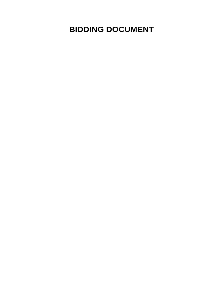 Bidding Document Overview and Guidelines | PDF | Joint Venture ...