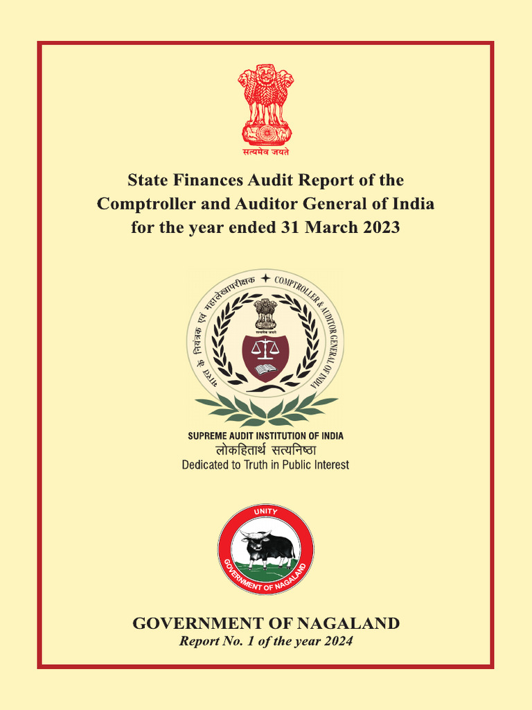 Government of Nagaland Report No. 1 of 2024 - State Finances Audit ...