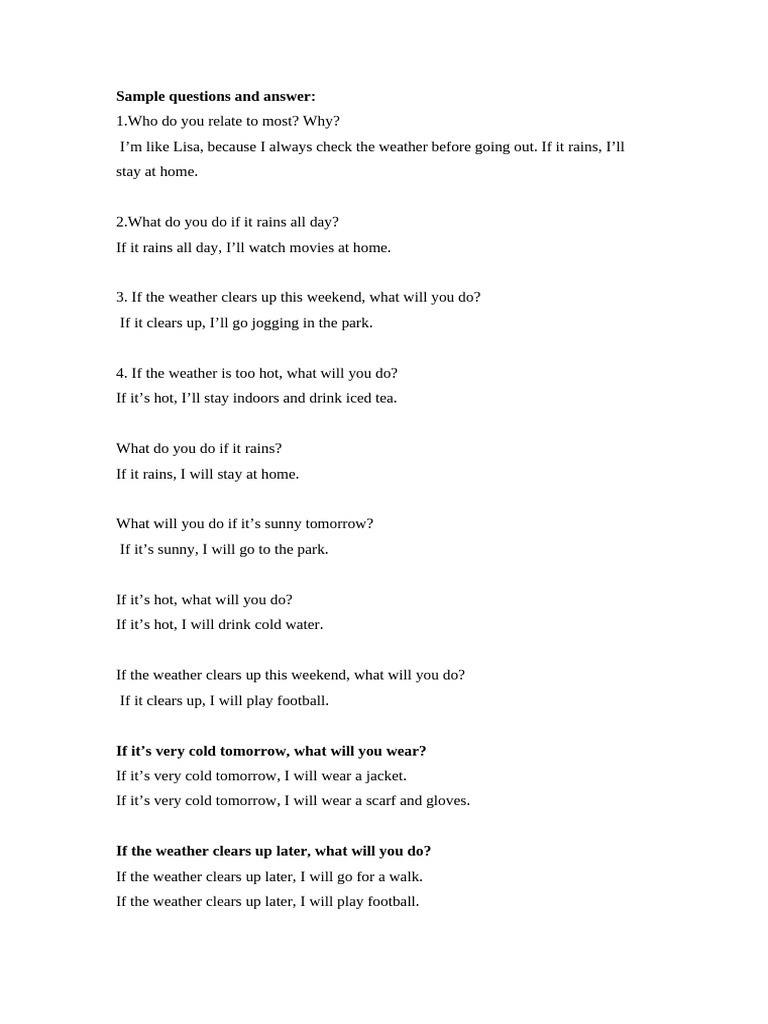 Sample Questions and Answer | PDF