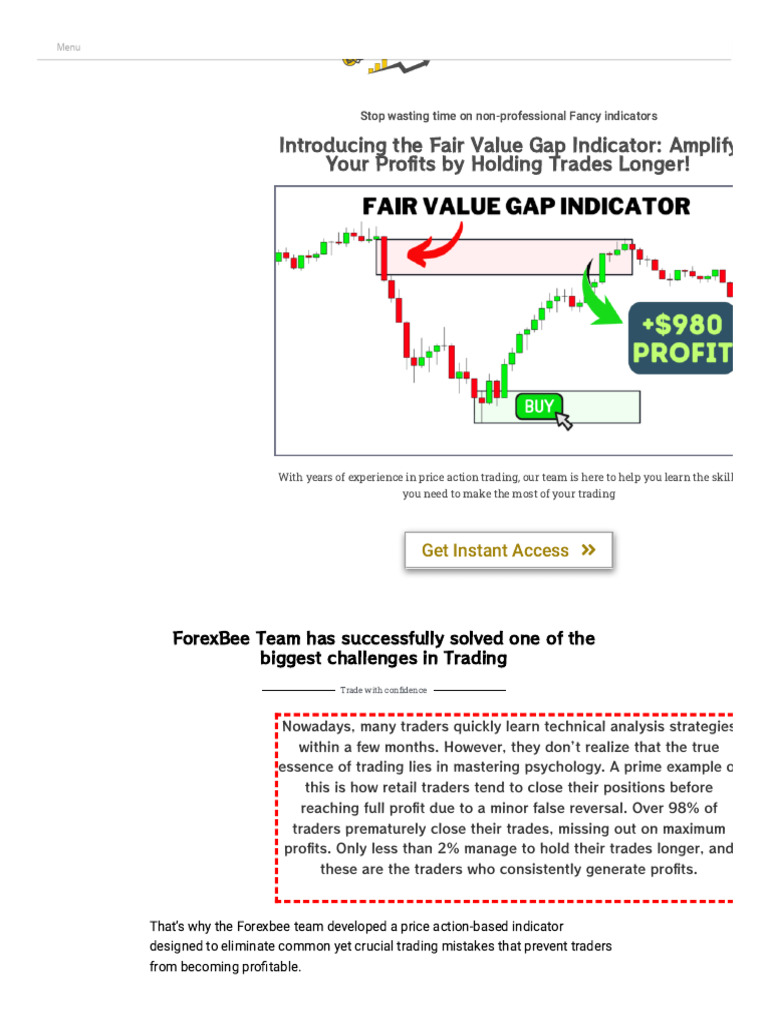 Fair Value Gap Indicator - Ultimate Trading Solution - ForexBee5 | PDF | Technical Analysis ...