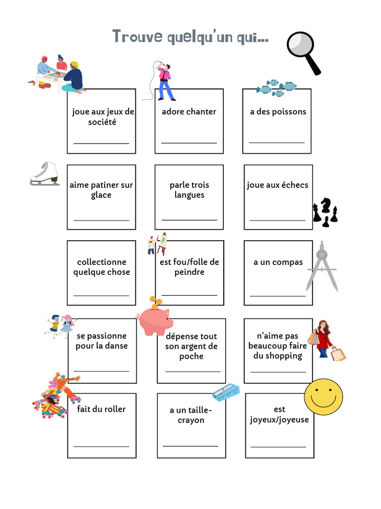 Trouve quelqu'un qui... | PDF
