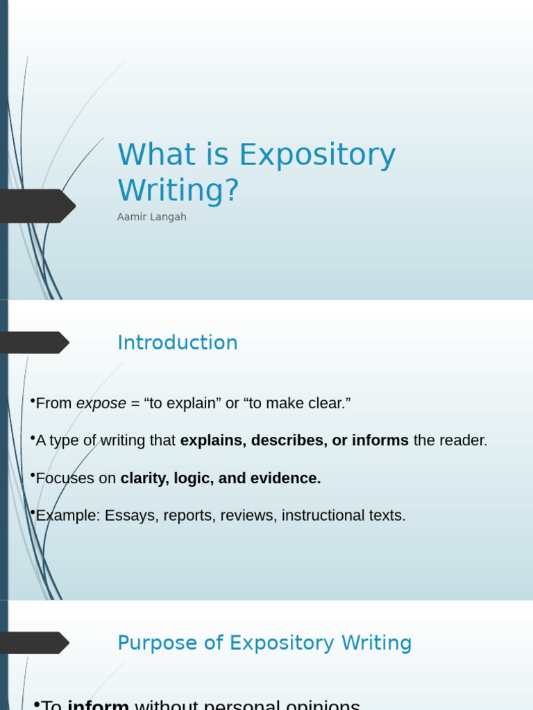 What Is Expository Writing | PDF | Human Communication | Cognition
