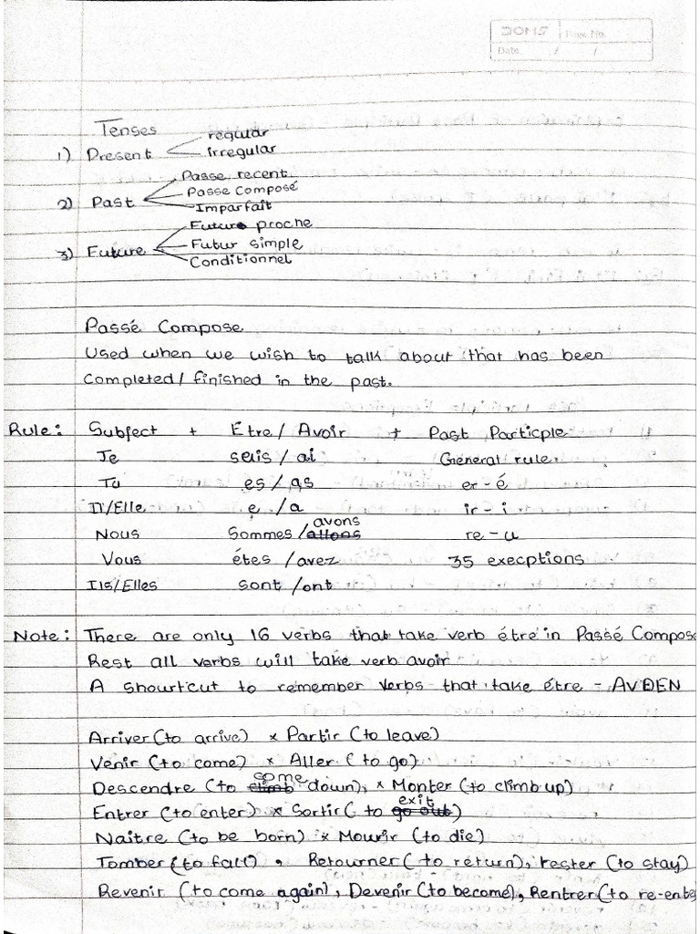 French Notes (31!7!25) | PDF