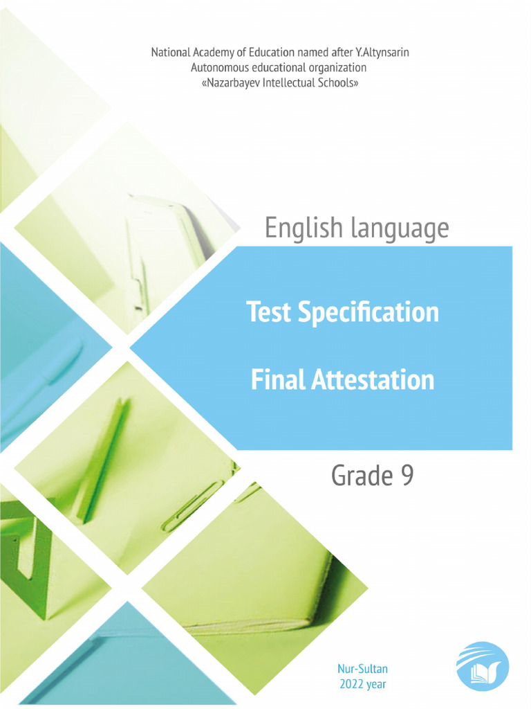 Final Attestation Exam Guide for English | PDF | Educational Assessment ...