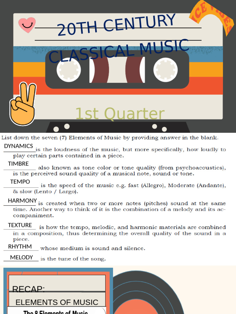 Q1 LESSON 1 20th Century Musical Styles | PDF | Musicology | Musical ...