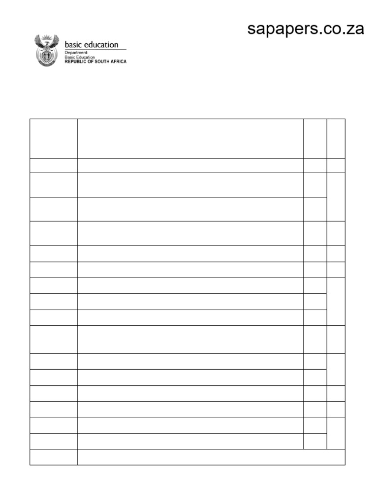 Grade 4 English FAL Assessment Memo | PDF | Linguistics