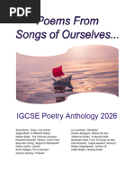 Cambridge IGCSE Poetry Anthology 2026 | PDF