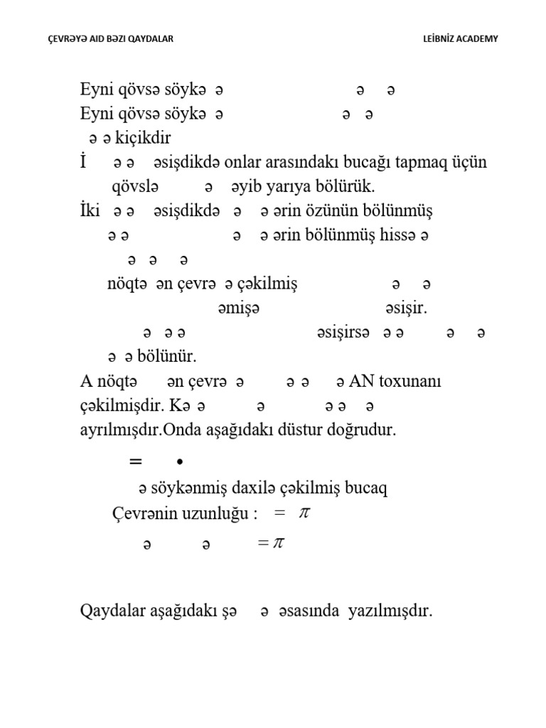 Çevrə Vaci̇b Qaydalar | PDF