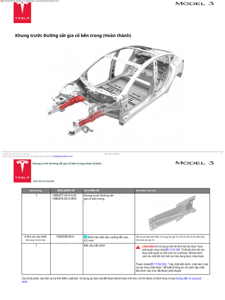 02-M3 Front Frame Rail Inner Reinforcement (Complete) .Af - VI | PDF