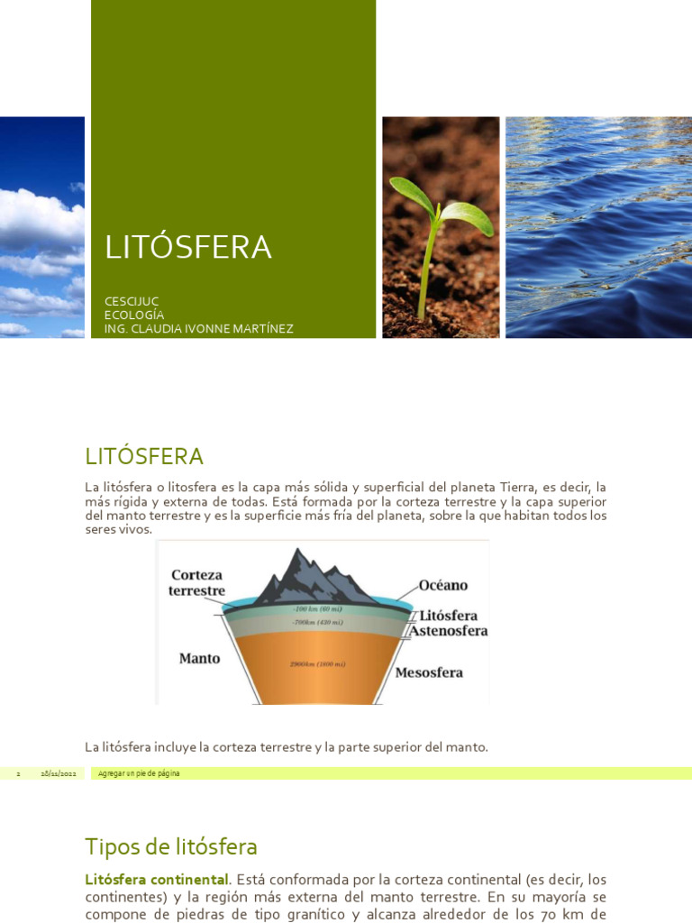 LITÓSFERA | PDF | Placas tectónicas | Tierra