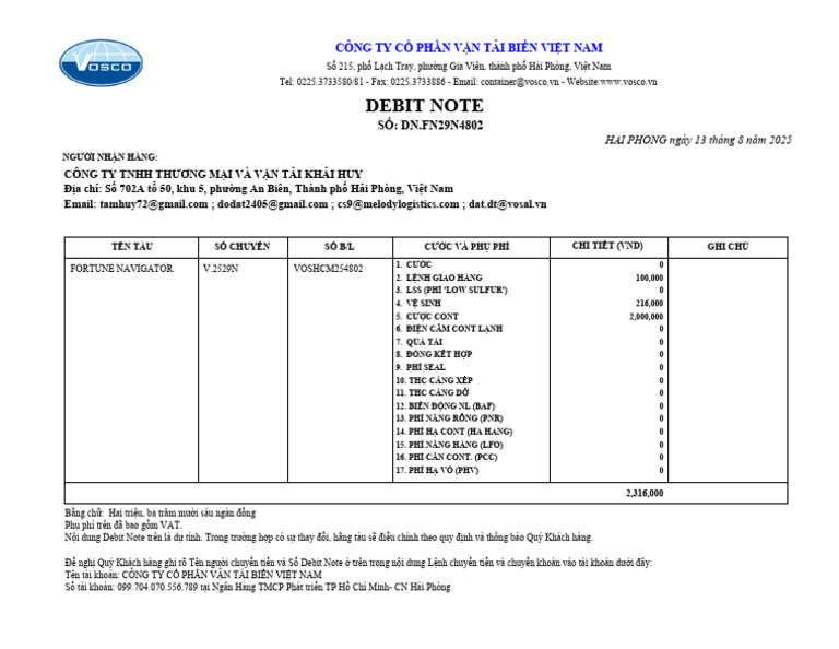 Debit Note | PDF