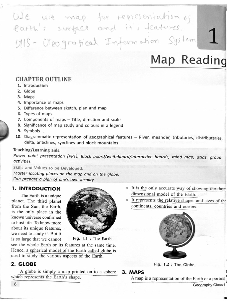 Geography Chapter 1 Grade 6 | PDF