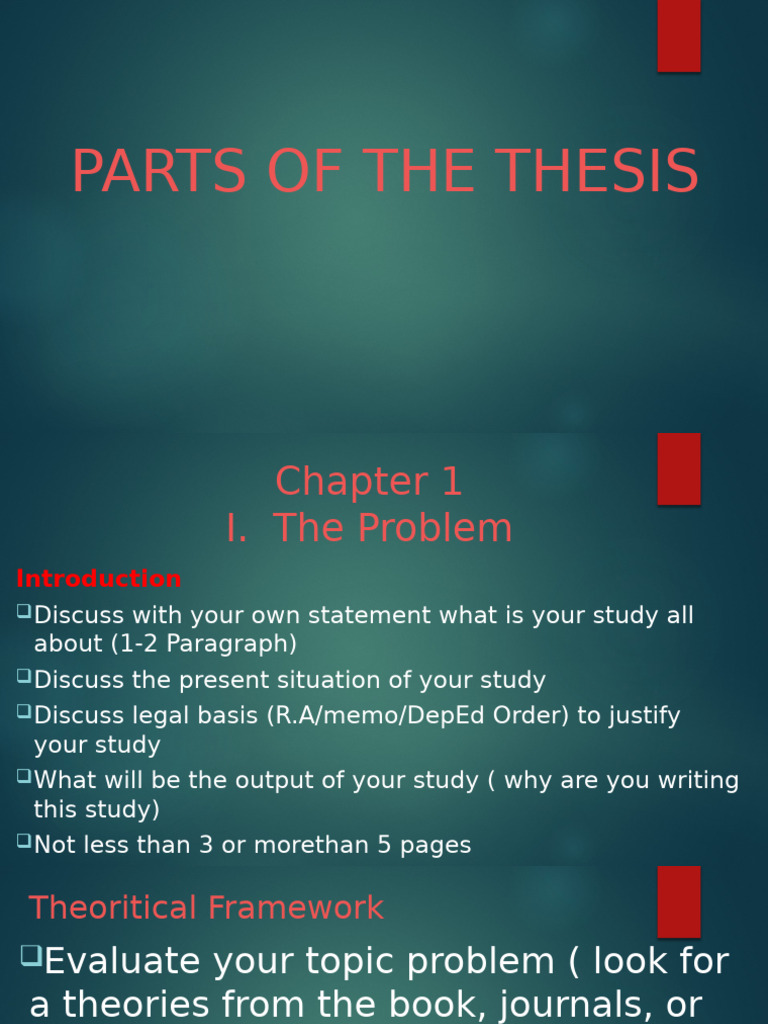 Parts of The Thesis | PDF | Statistics | Survey Methodology