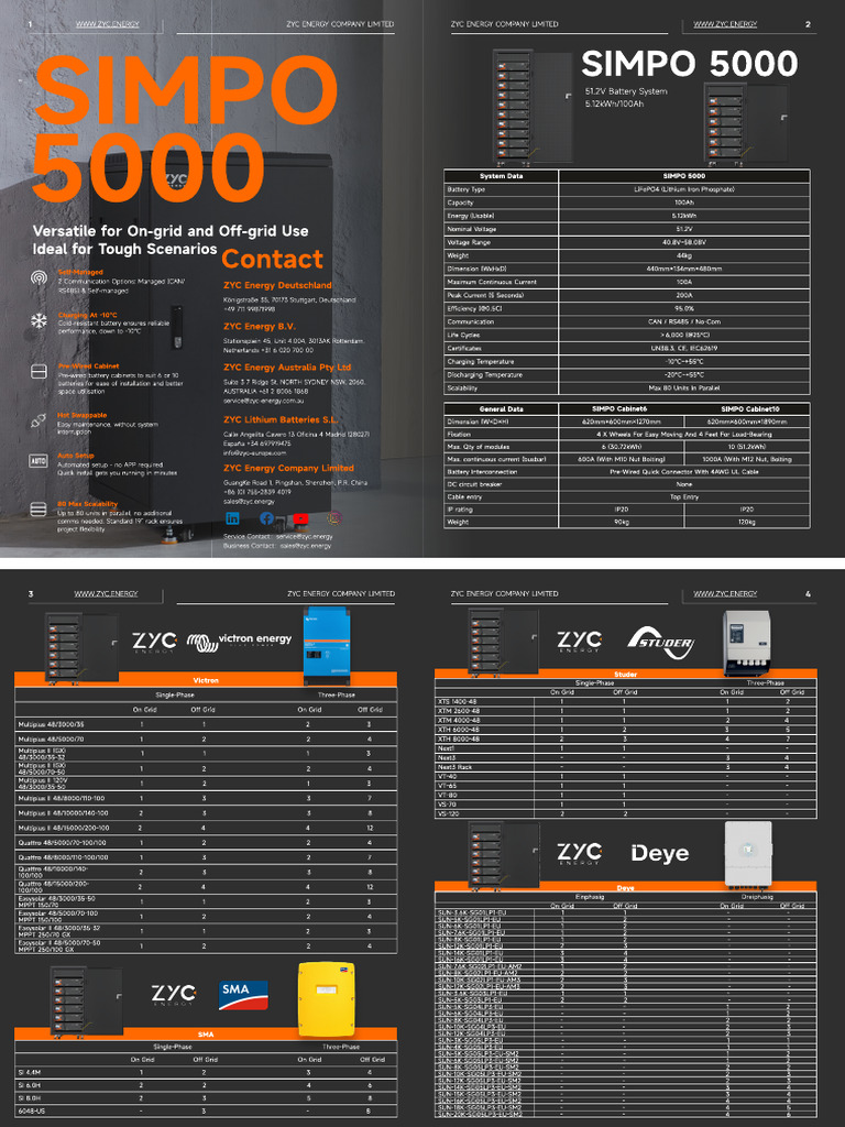 Datasheet of SIMPO 5000 - EN-20250327 | PDF | Electrical Engineering ...