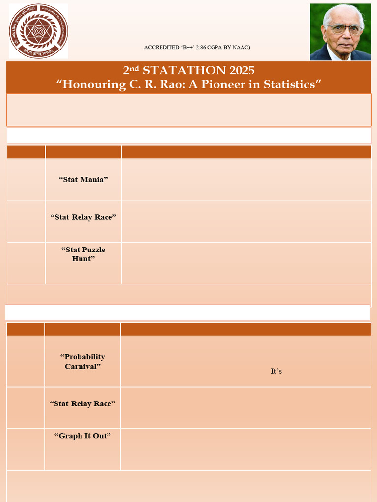 Statathon 2025 Games Outline | PDF | Statistics | Median
