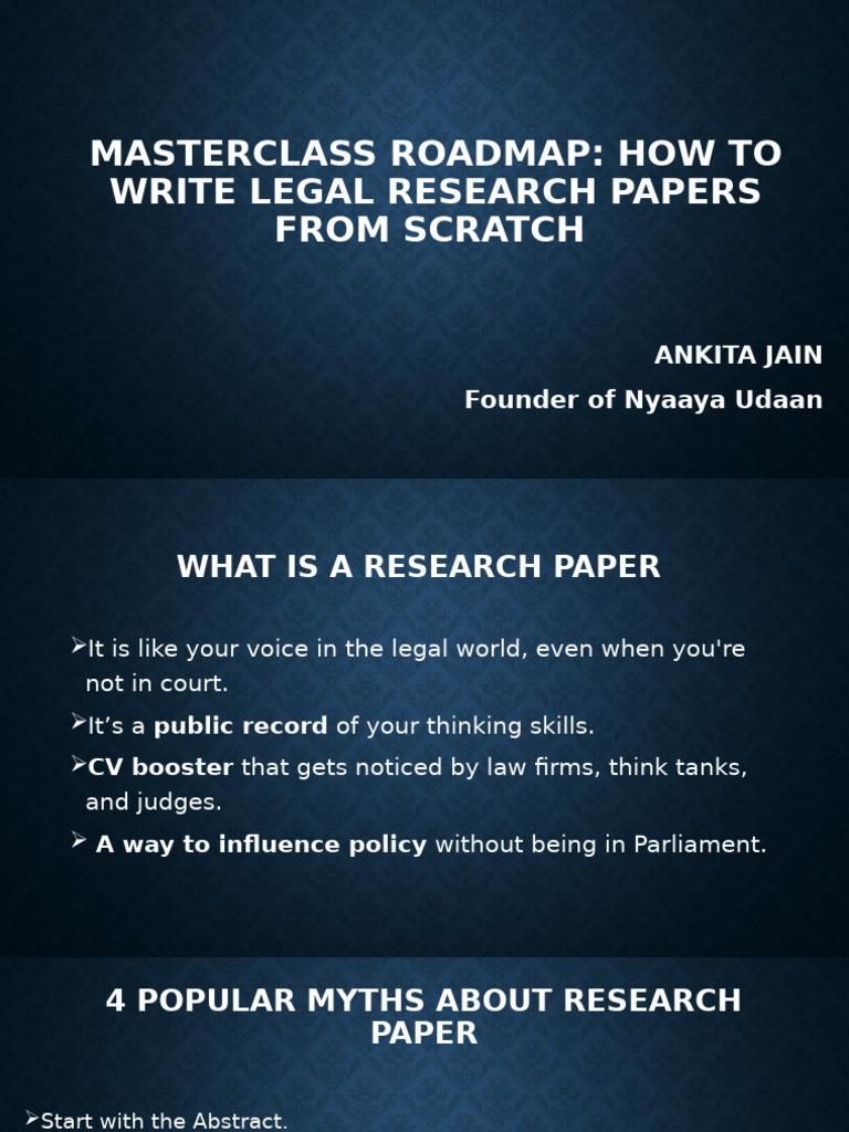 Masterclass Roadmap For Research Paper | PDF | Artificial Intelligence ...