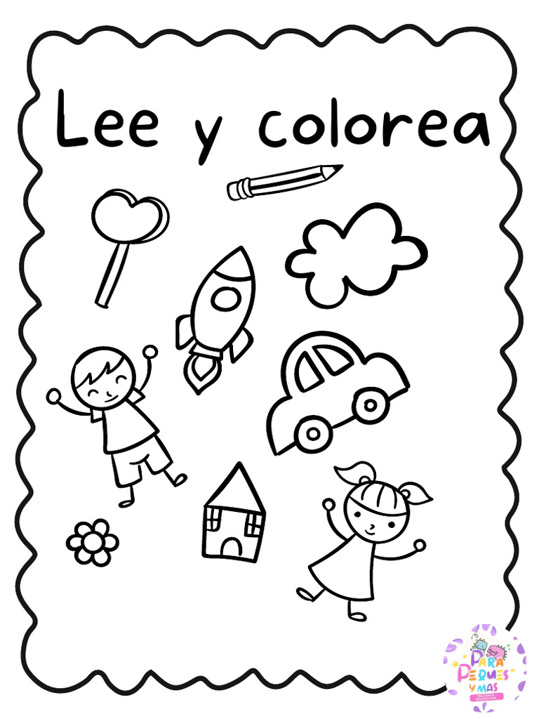 Lee y Colorea: Animales y Objetos | PDF