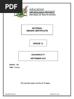 Gauteng 2025 Grade 12 Prelim Timetable | PDF | Learning