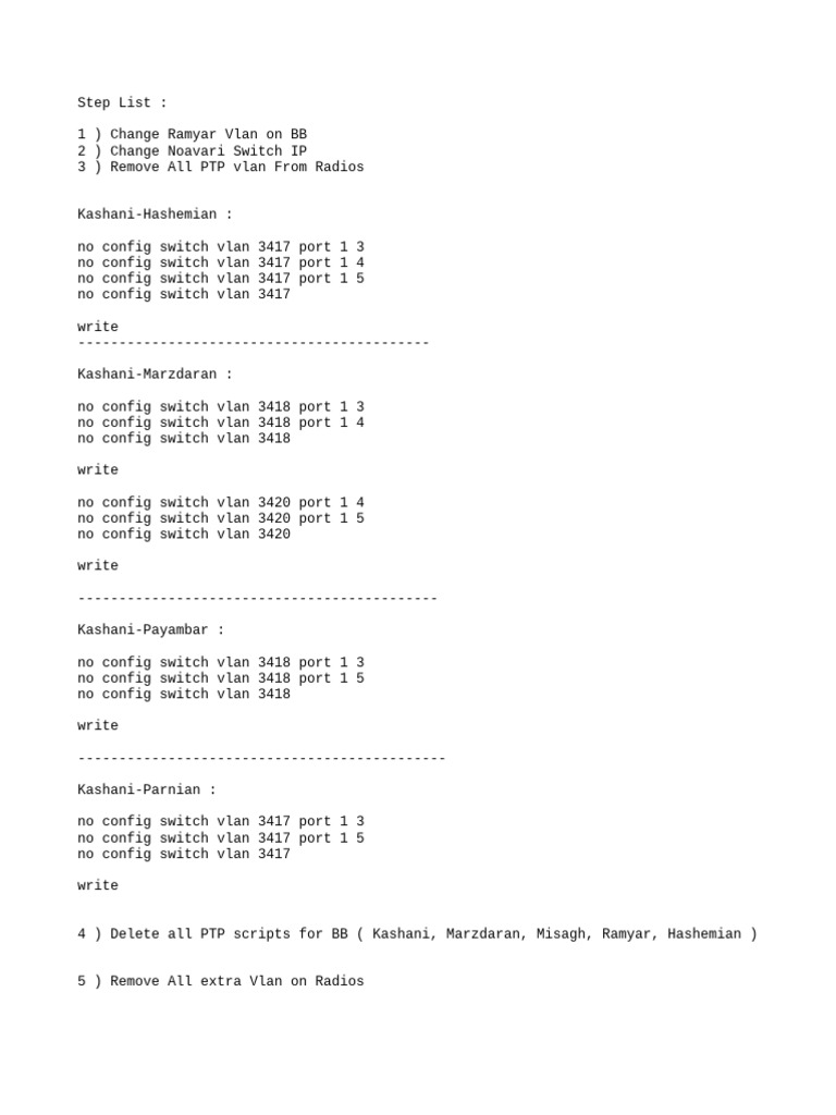 VLAN Configuration and Management Steps | PDF | Computer Standards ...