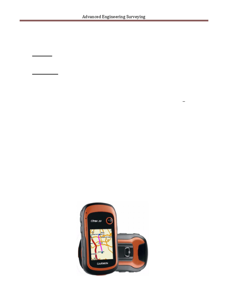 Job # 1. To Study About The Hand G.P.S. | PDF | Global Positioning ...