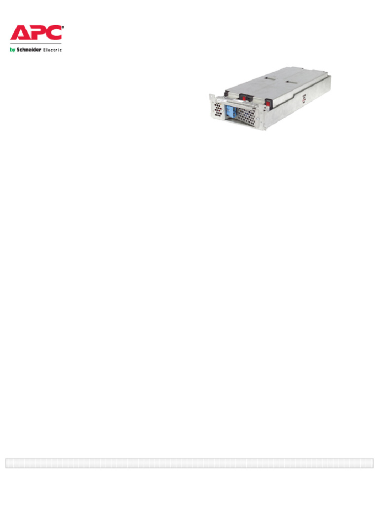APC RBC43 Replacement Battery Cartridge | PDF