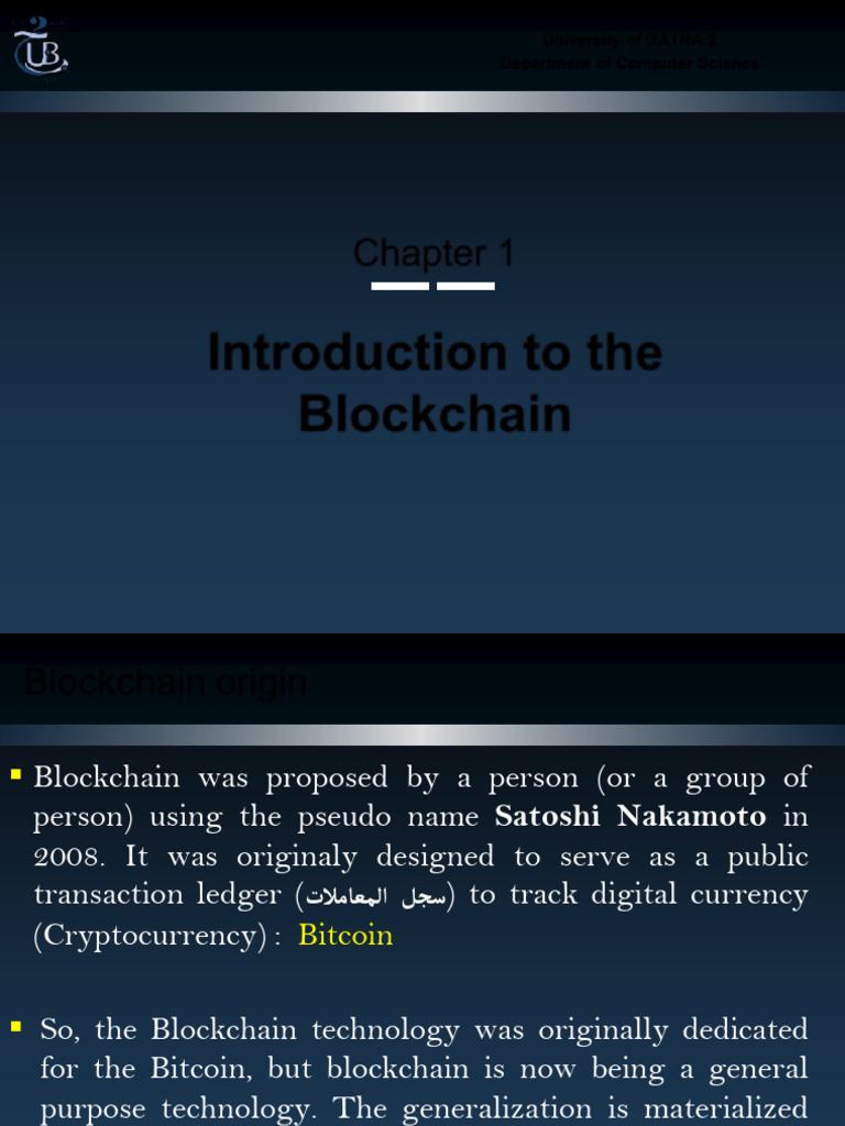 Introduction To Blockchain | PDF | Cryptography | Public Key Cryptography